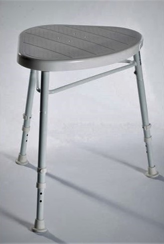 Corner Shower Stool for elderly, seniors, aged. Designed for smaller ...